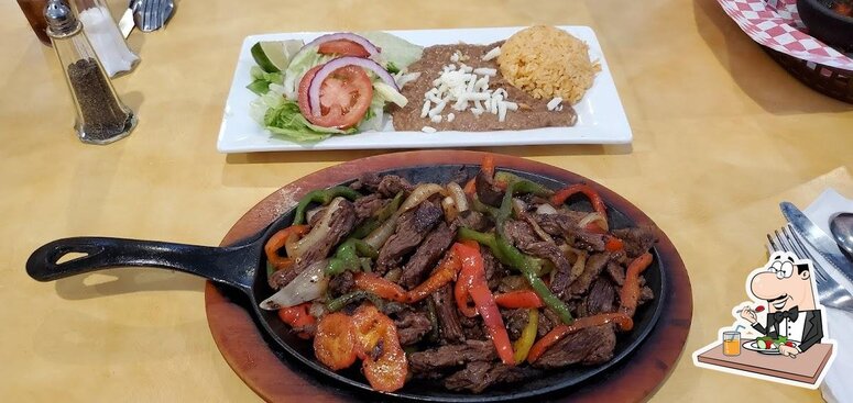 Menu at El México Lindo restaurant, Clive