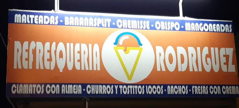 Menu at Refresqueria Rodriguez cafe, Mexicali