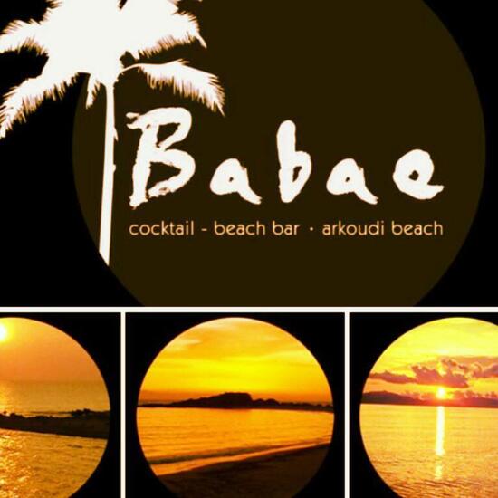 Carta de Babae beach bar, Arkoudi