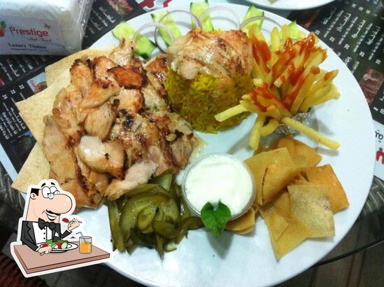 Menu at Barada syrian restaurant, Egypt