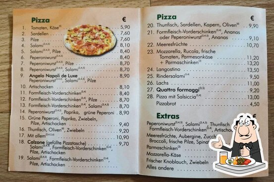 Speisekarte von Da Angelo Pizza & Pasta, Frankfurt am Main, Homburger ...