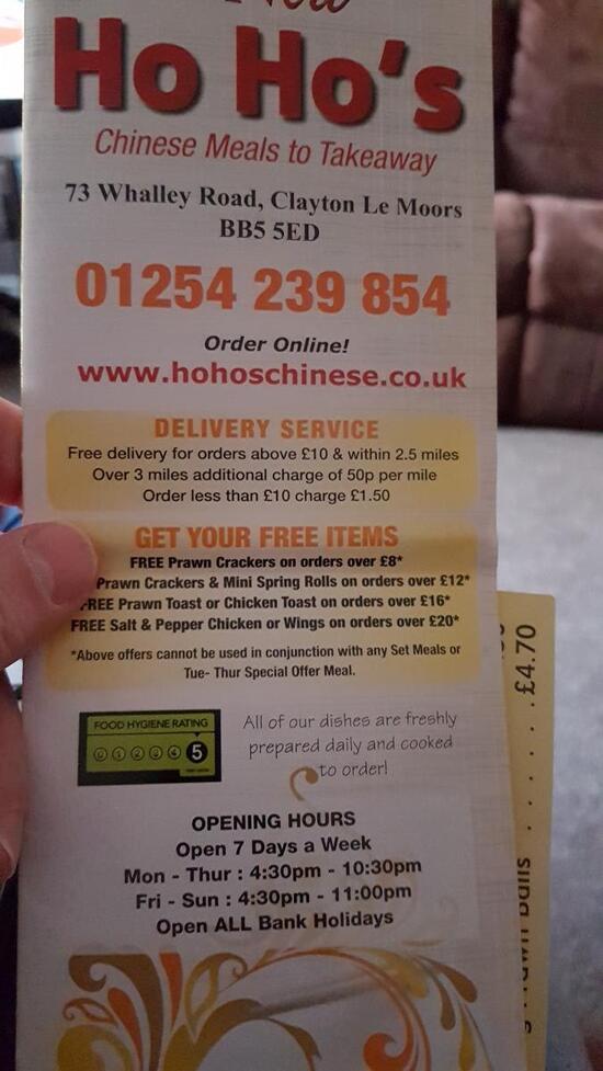 Tasty Chinese Takeaway in Accrington - Restaurant menu and reviews