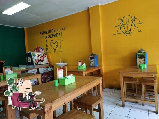 Menu at Sepiring Geprek restaurant, South Tangerang