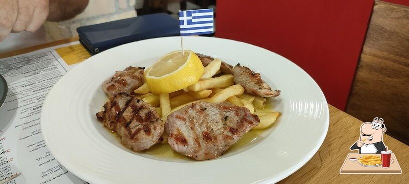 Menu at Athens Greek Grill restaurant, Los Alcázares