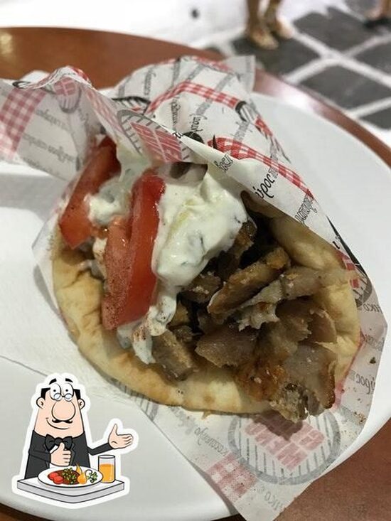 Menu at Jimmy's Gyros, Mikonos