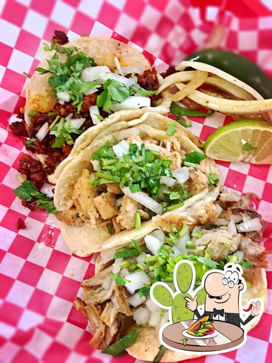 Menu at Tony's Tacos restaurant, Collierville
