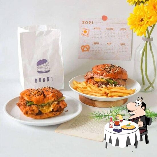 Menu at Burns restaurant, South Jakarta