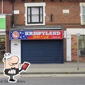 Menu at Krispyland restaurant, Leicester