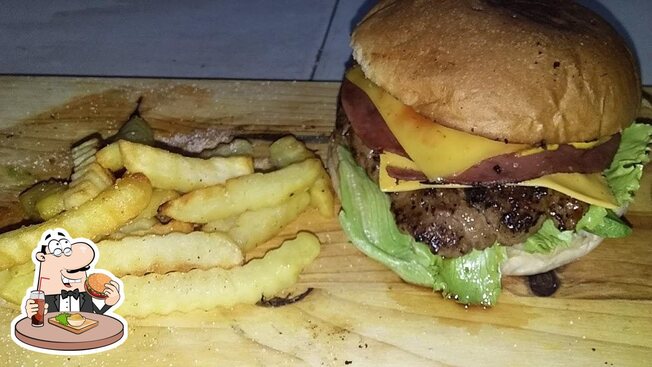 Menu at Jordan's Burger's restaurant, Monterrey