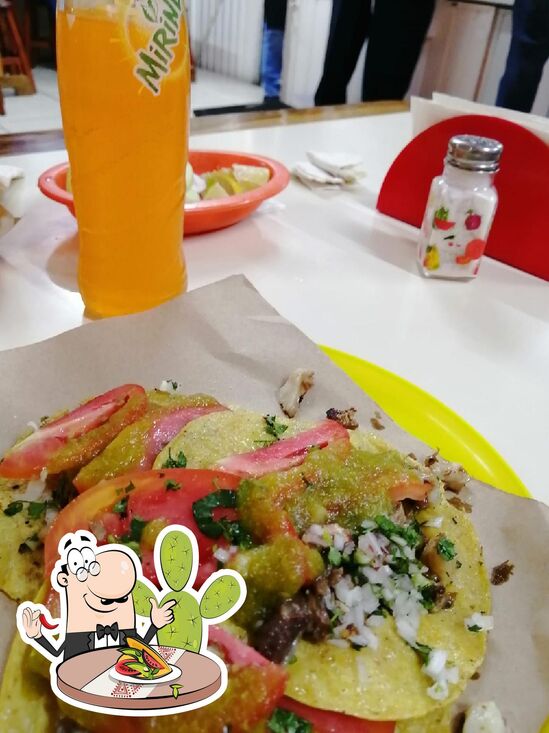 Menu at Tacos River restaurant, Orizaba