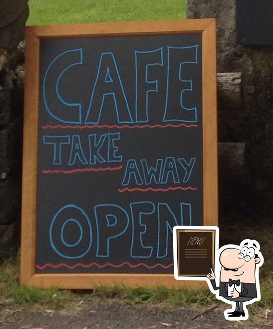 Menu at Manon's Riverside Café cafe, England, Frongoch