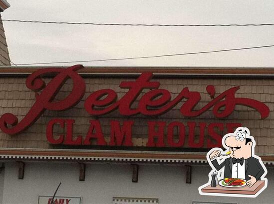 Menu at Peter's Clam Bar, Island Park
