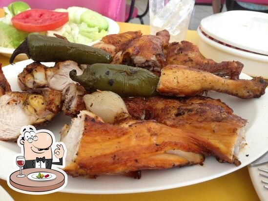 Menu at Pollo Feliz restaurant, Nuevo Laredo