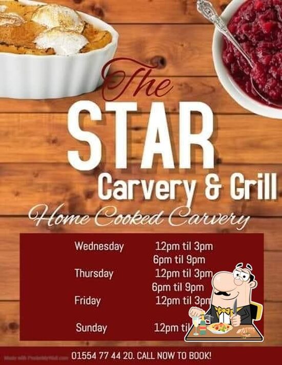 Menu at The Star Carvery and Grill pub & bar, Llanelli