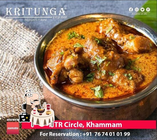 Menu at Kritunga Restaurant, Khammam