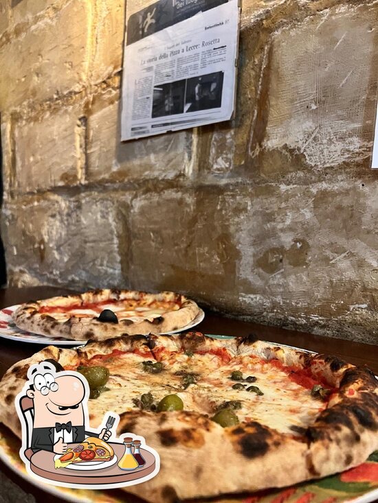 Menu at Rosetta pizzeria, Lecce