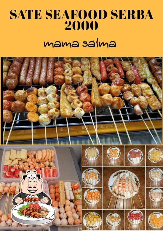 Menu at Sate Seafood Mama Salma restaurant, Bandung