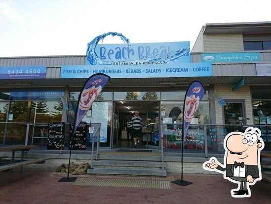 Menu at Beach Break fast food, Tathra