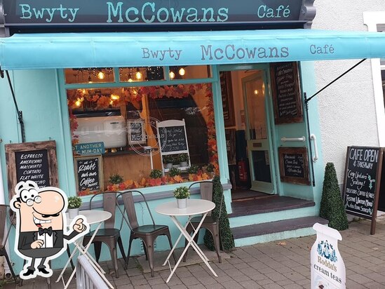 Menu at McCowans cafe, Aberaeron