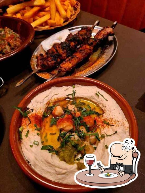 Menu at Jimmy’s Falafel restaurant, Sydney