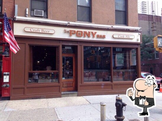 Menu at The Pony Bar, New York City, 1st Ave.