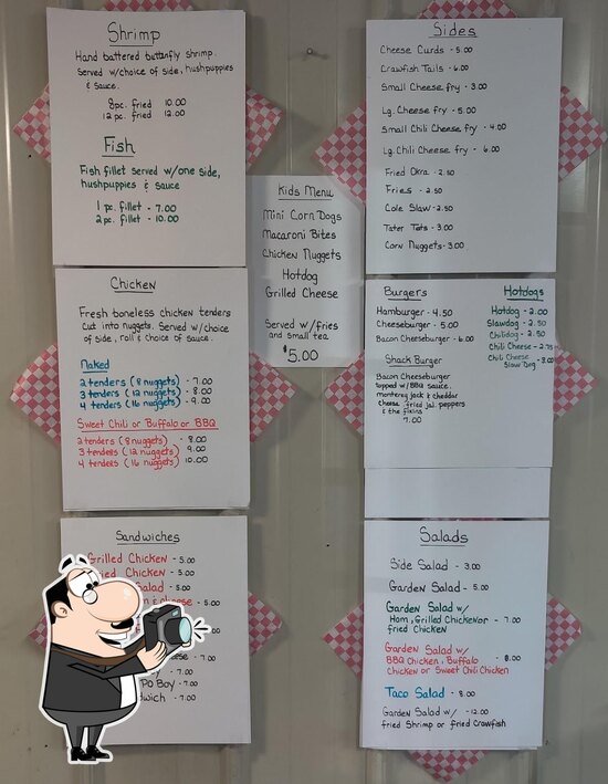 The Shack, Samson - Restaurant menu, prices and reviews