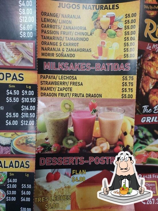 Menu at Philly Rico Pollo pub & bar, Philadelphia