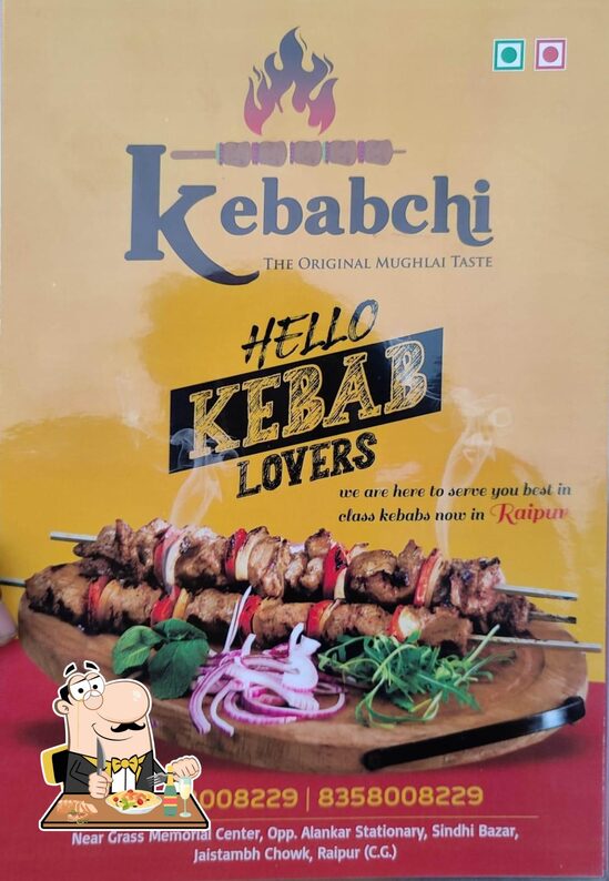 Menu at Kebabchi, Raipur
