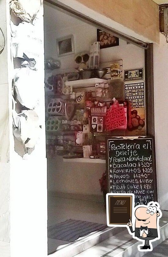 Menu at Pastelería El Deleite desserts, Mexico City, Pilares 116