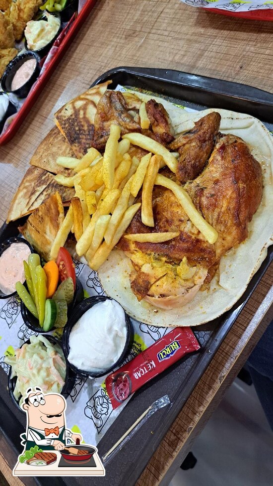 Menu at Professor Chicken, Istanbul