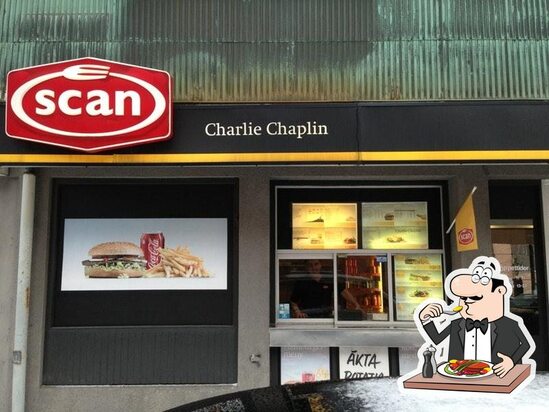 Menu at Charlie Chaplin restaurant, Trollhättan