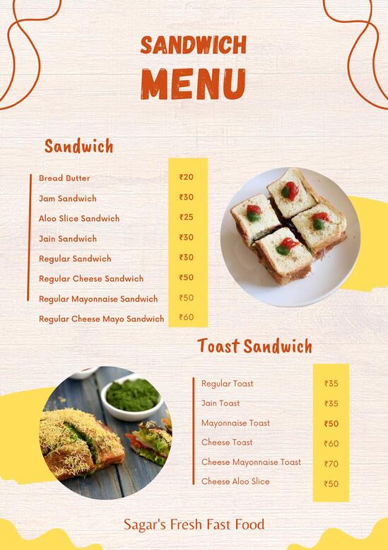 Sagar Fresh Fast Food, Mumbai - Restaurant menu and reviews
