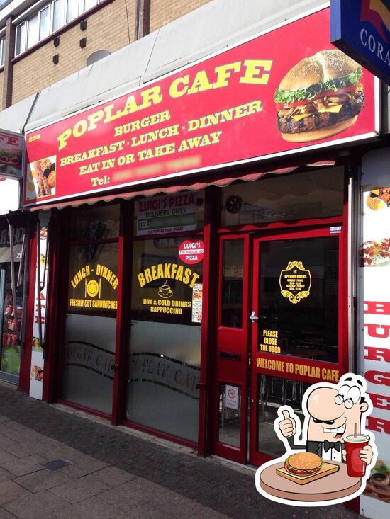 Menu at Poplar Cafe., London