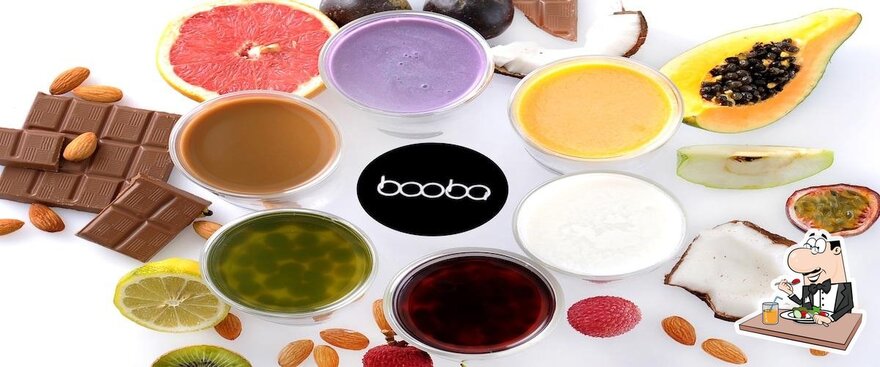 Menu at Booba cafe, Dubai, Mohammed Bin Rashid Boulevard