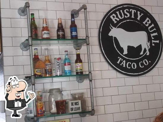 Menu at Rusty Bull Taco Co. restaurant, Toronto