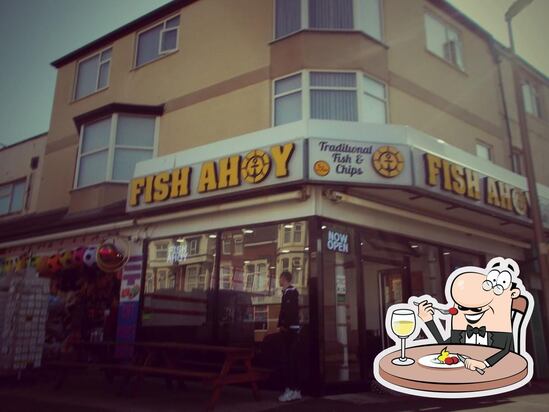 Menu at Fish Ahoy restaurant, Blackpool