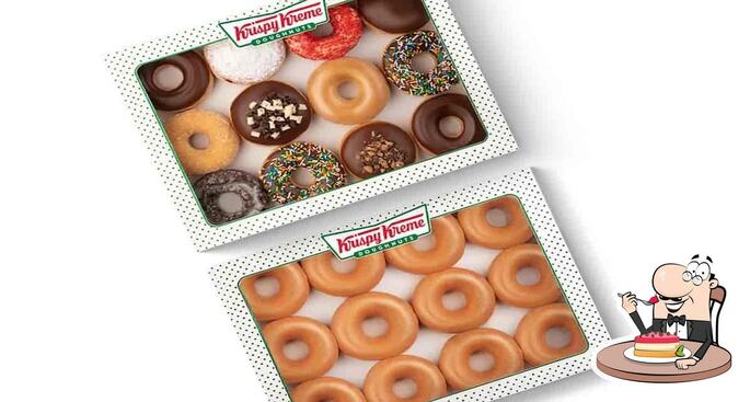 Menu at Krispy Kreme cafe, Dubai, Union Co-Operative Society