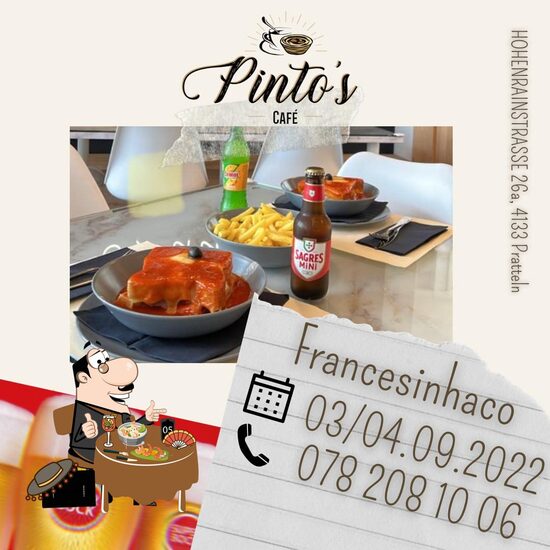 Menu at Pinto‘s Café, Pratteln
