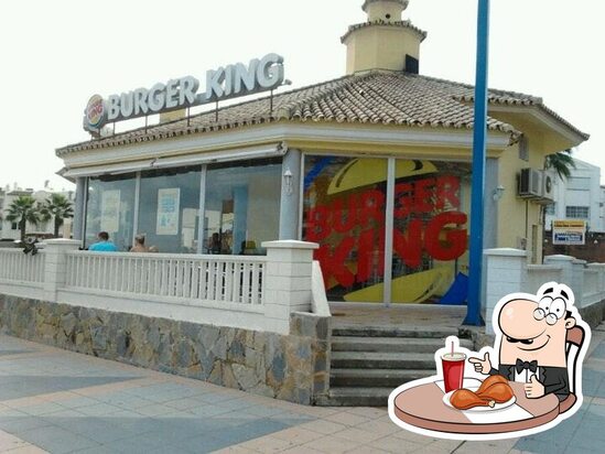 Menu at Burger King restaurant, Benalmádena, Puerto Marina