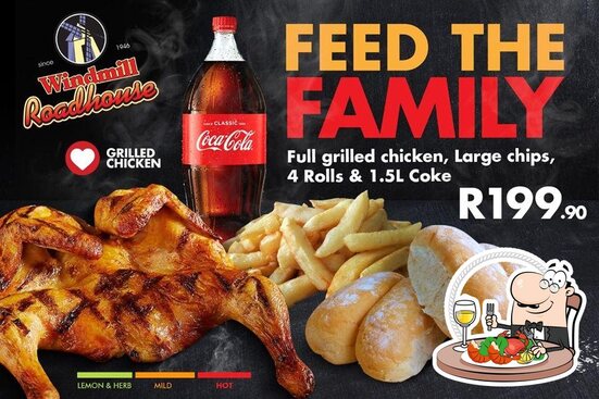 Menu at Windmill Roadhouse restaurant, East London