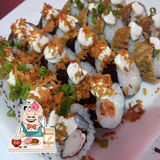 Menu at Yaki house sushi restaurant, Fortaleza