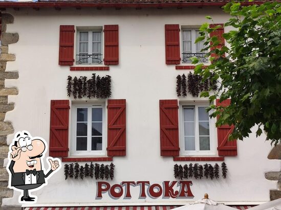 Menu at Pottoka restaurant, Espelette