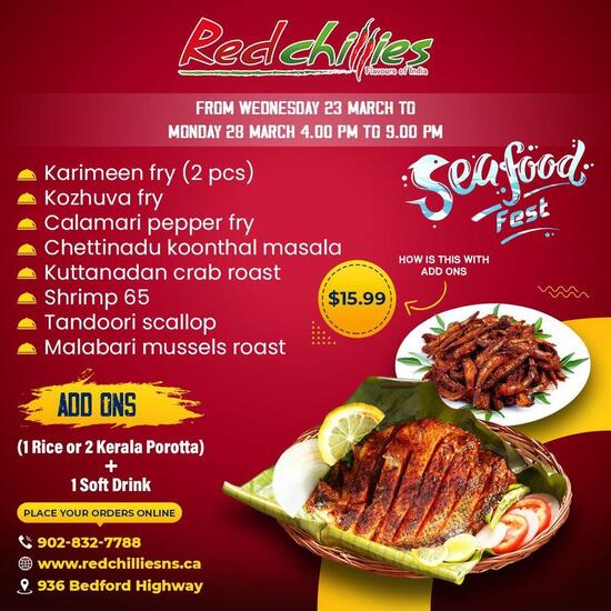 Menu at Red Chillies Flavours of India restaurant, Bedford