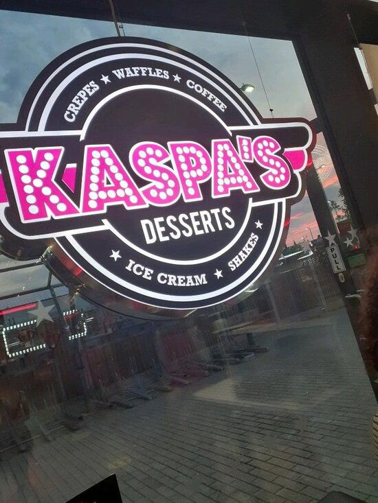 Menu at Kaspa's Desserts, Dover