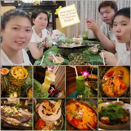Menu at Once Upon A Time restaurant, Bangkok, 32 Soi Phetchaburi 17