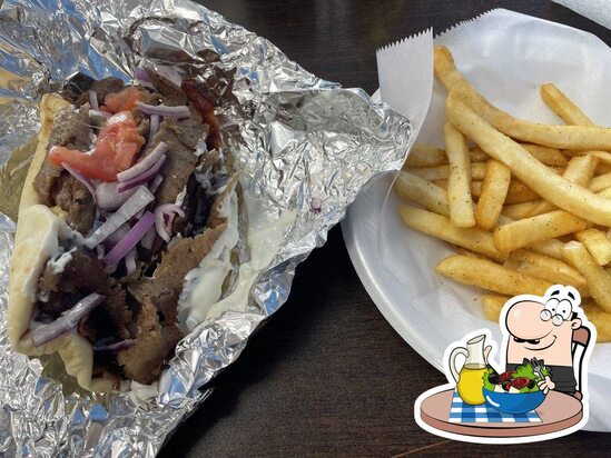 Menu at Nikos Greek Gyros restaurant, Abilene