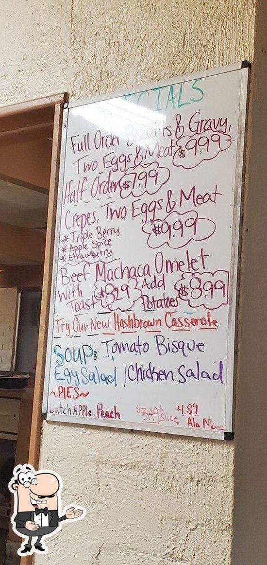 Menu at Hacker's Grill restaurant, Apache Junction