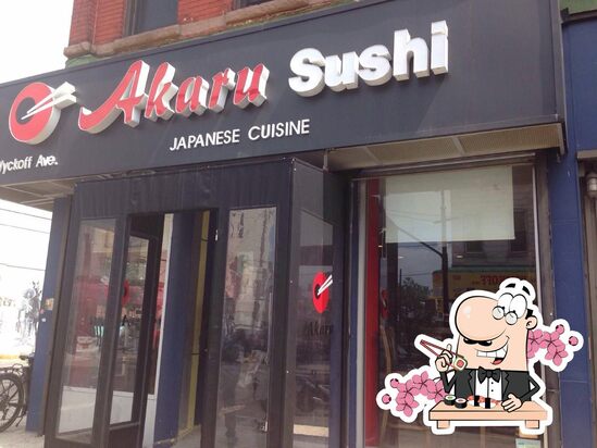 Menu at Akaru Sushi restaurant, New York City