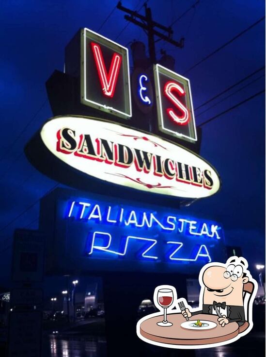 Menu at V & S Sandwich Shop pizzeria, Reading, Lancaster Ave