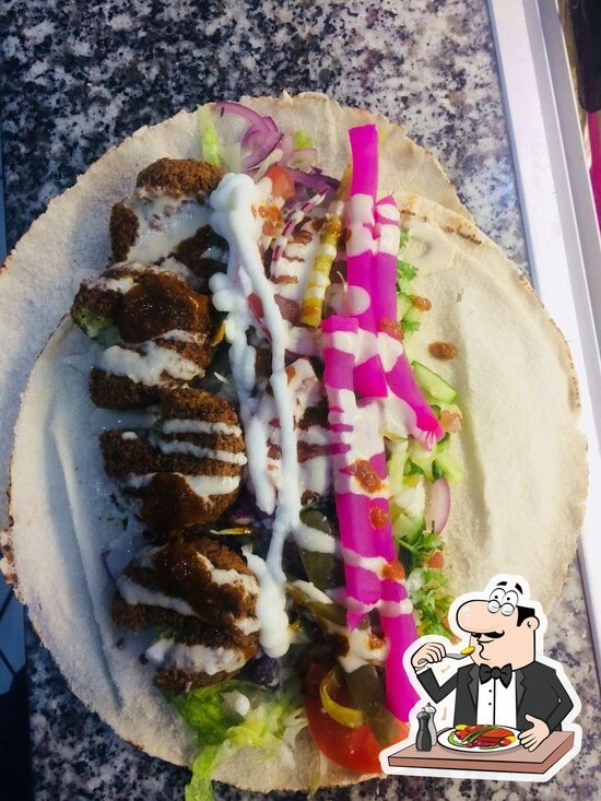 Menu at Falafel restaurant, Edgware, 33 Station Rd